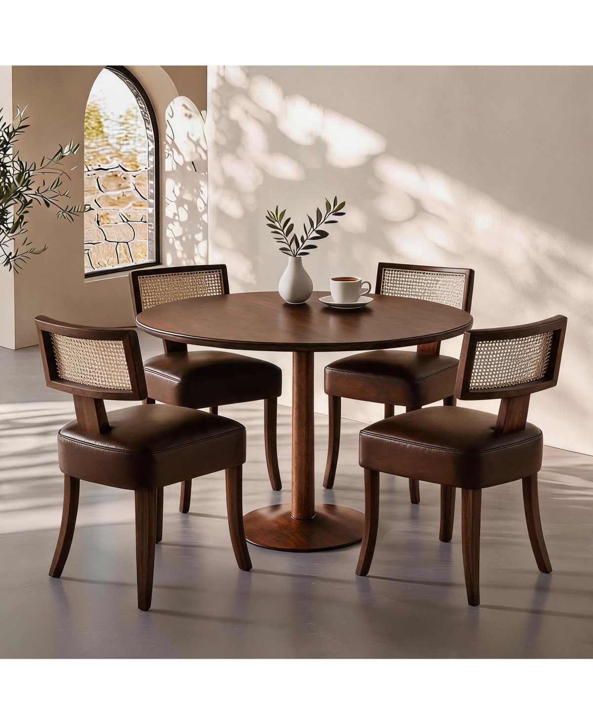 Click here for homfan Dining Chairs Set of 4  Mid Century Upholst... prices
