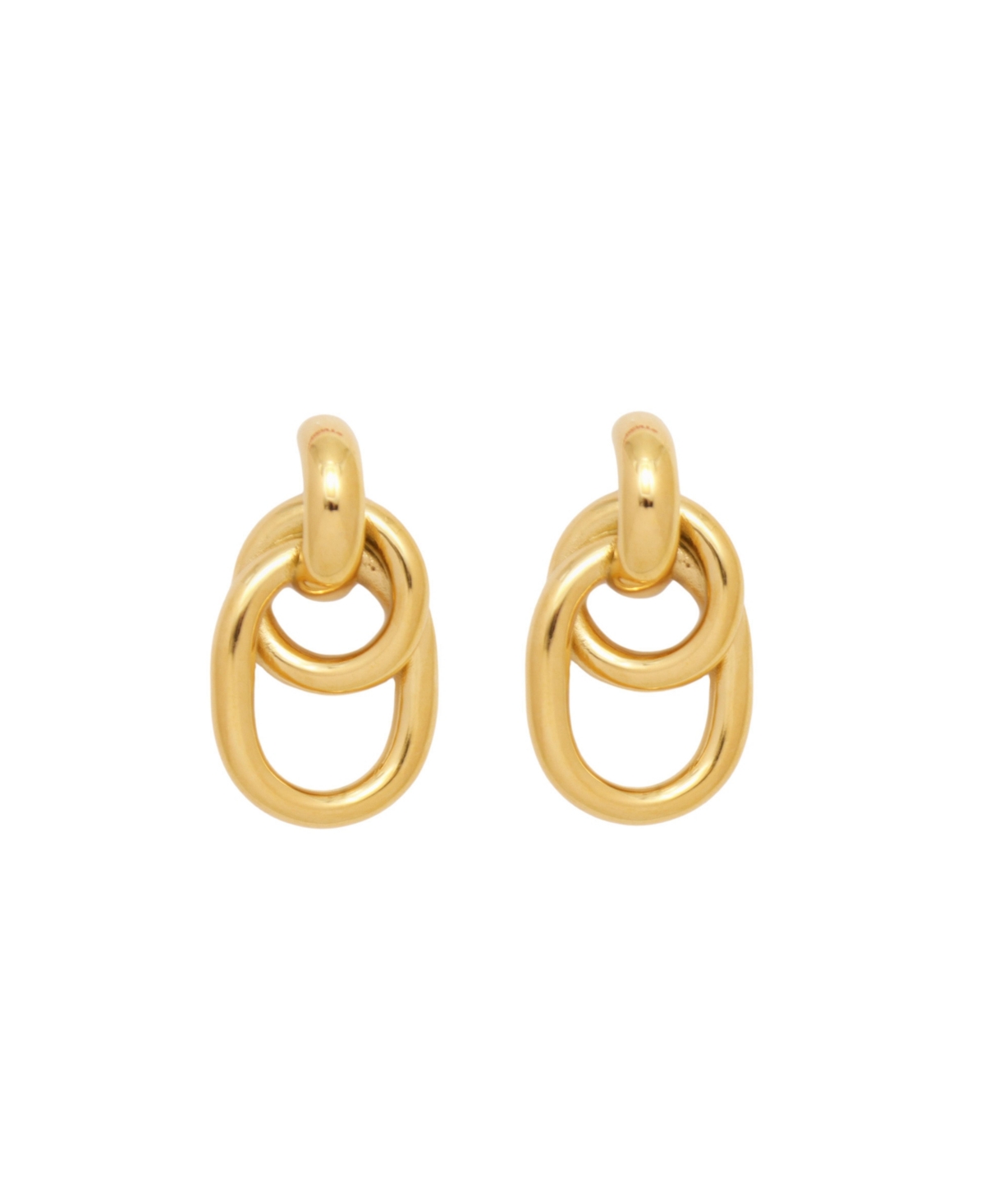 Click here for The Lovery Thin Twist Hoop Earrings 18K Gold Fille... prices