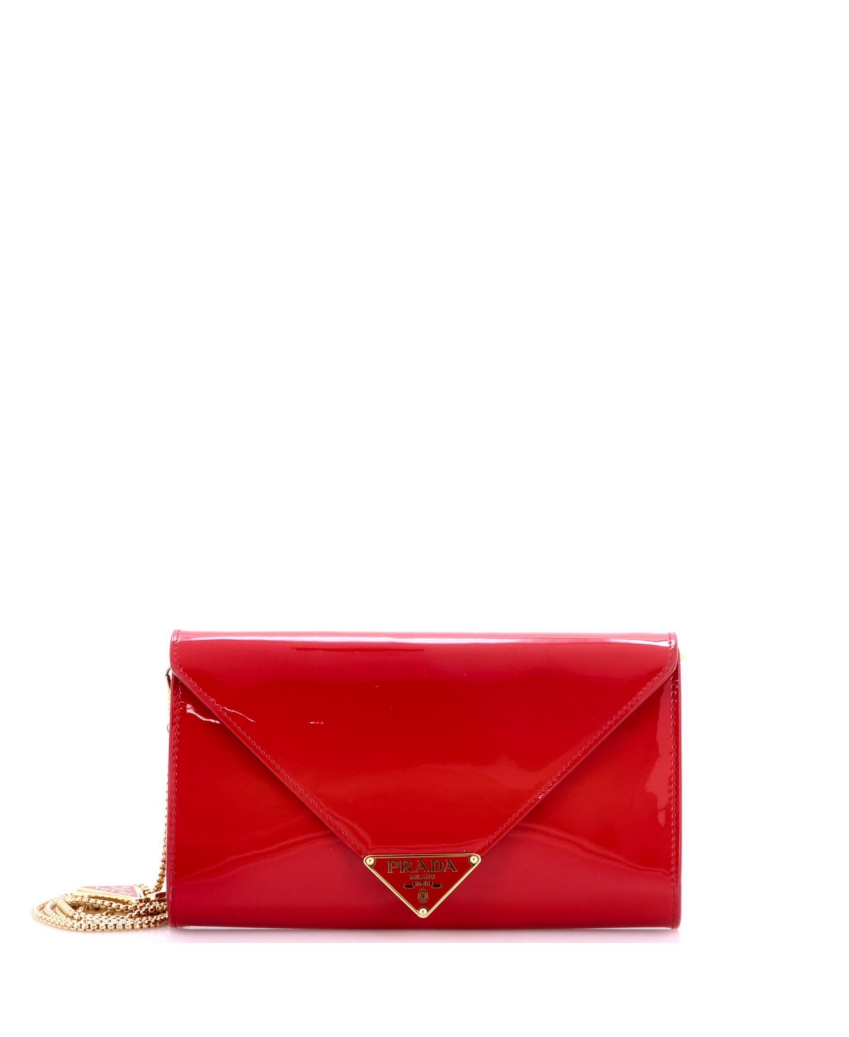 Click here for Pre-Owned Prada Mini Triangle Logo Envelope Chain... prices