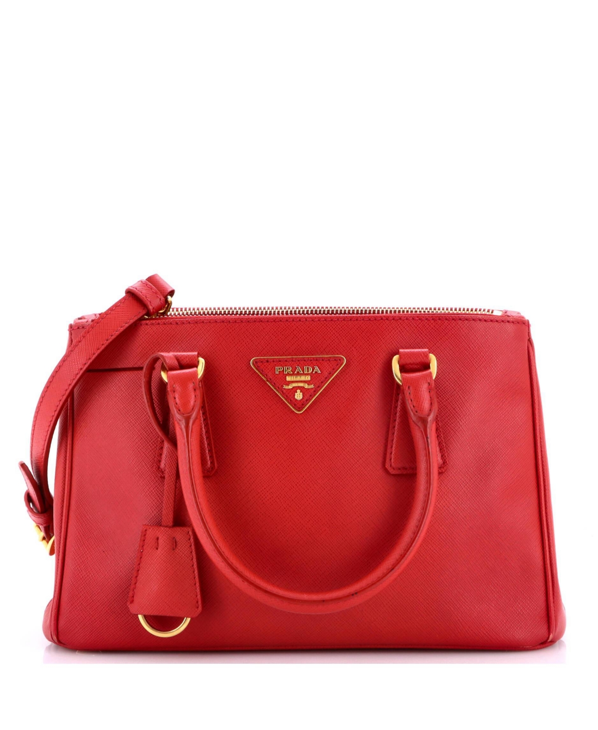 Click here for Pre-Owned Prada Small Double Zip Lux Tote Saffiano... prices