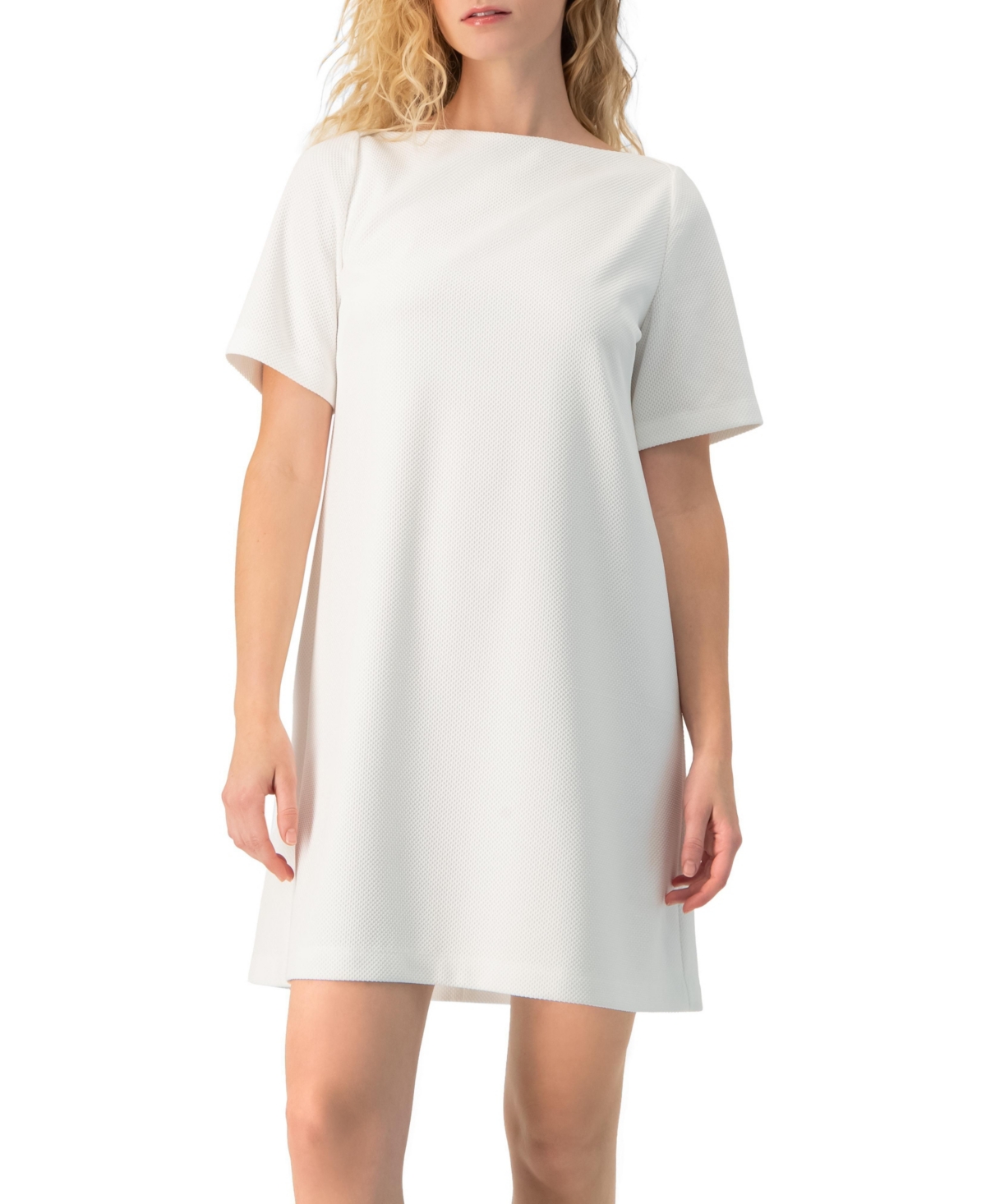 Click here for Ivonne Womens Clean Boat-Neck Short-Sleeve Shift M... prices