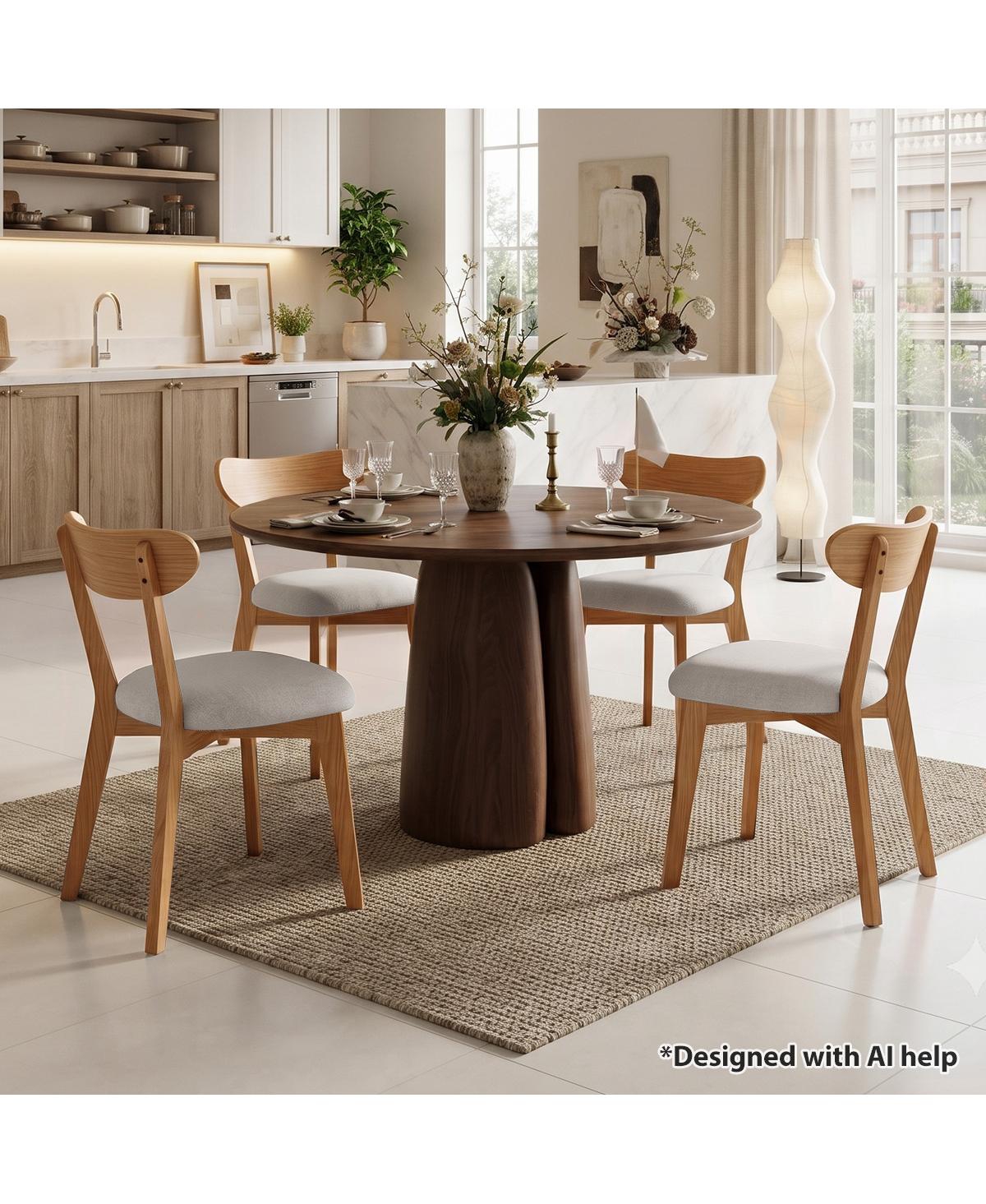 Click here for Maison Boucle Mid-Century Dining Chair Set of 4  S... prices