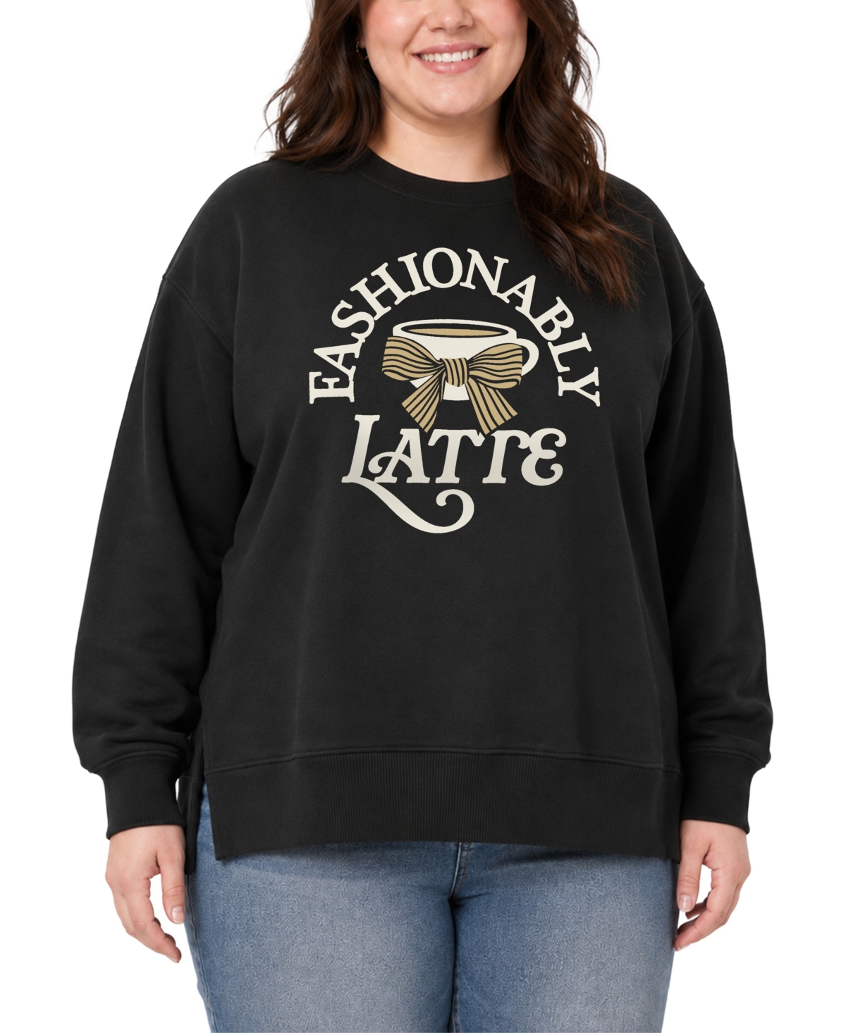 Click here for Hybrid Apparel Plus Size Oversized Crewneck Fleece... prices