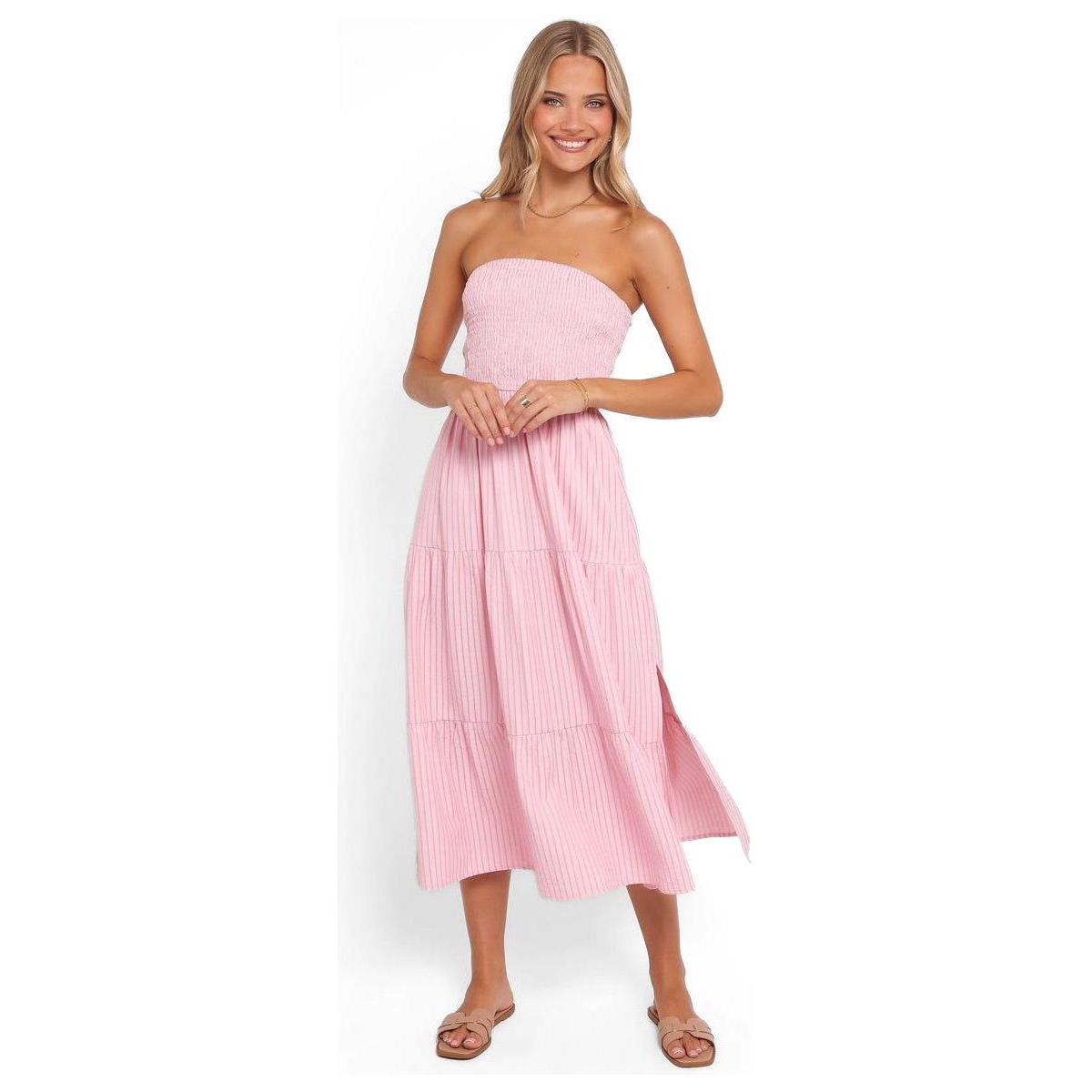 Click here for Petal and Pup Womens Maisie Strapless A-Line Midi... prices