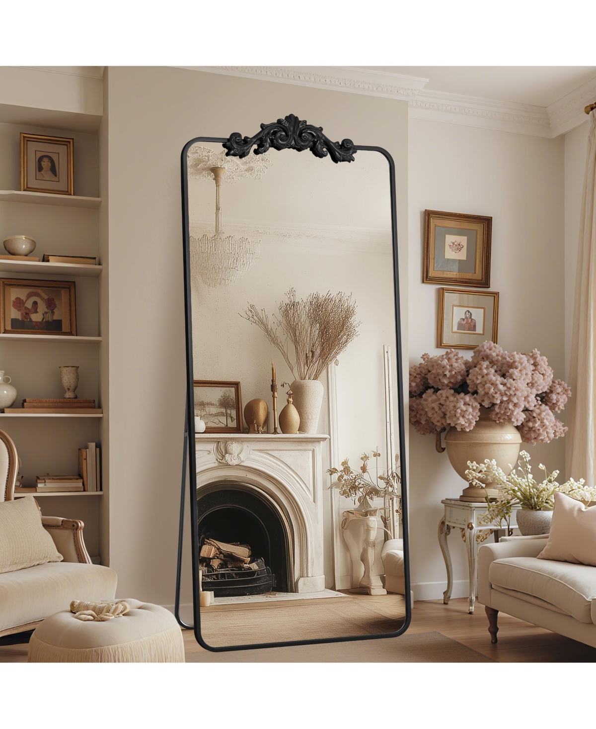 Click here for Antok Retro Full Length Mirror  71x28 Carved Floor... prices