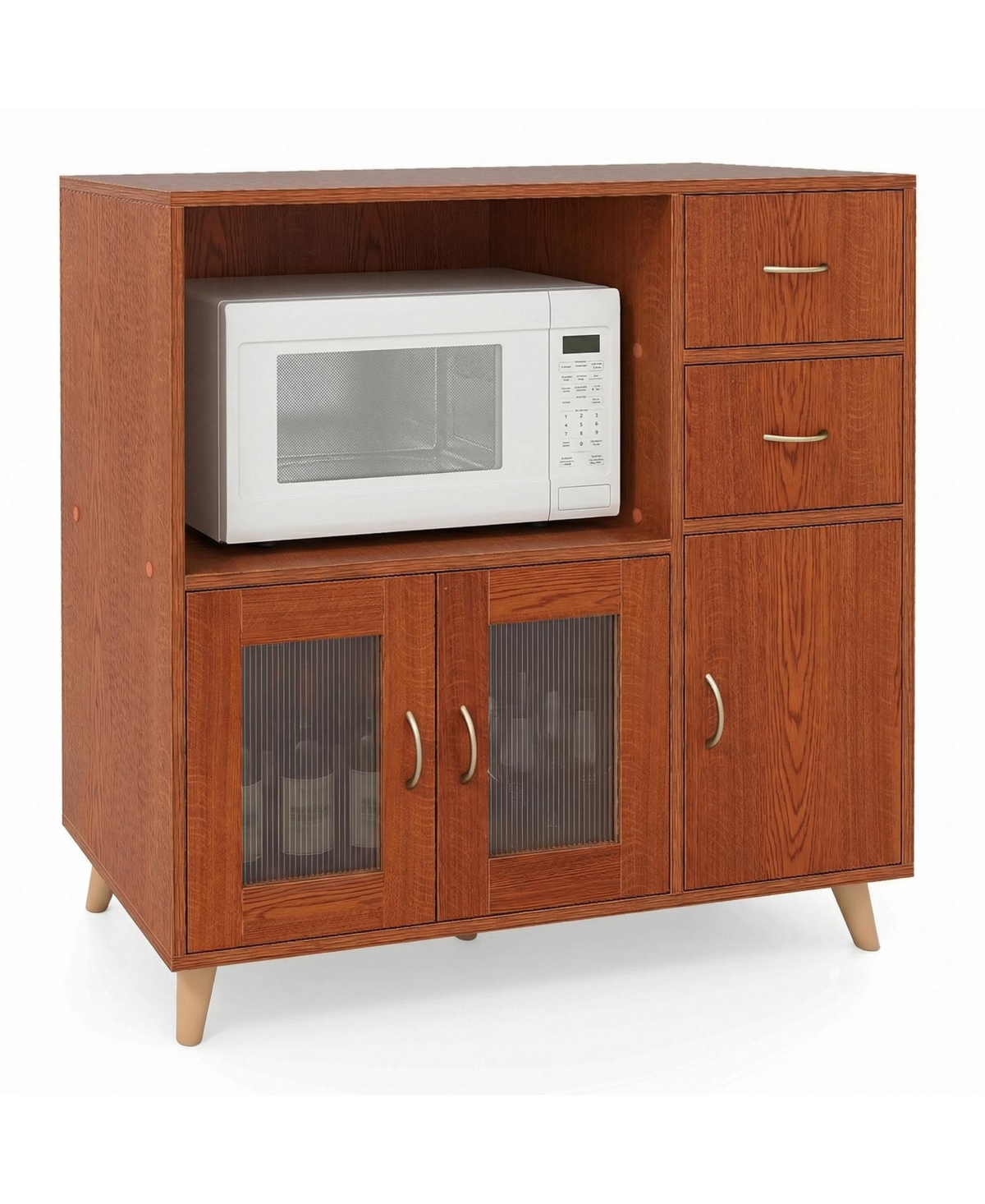 Click here for Gymax 36 Sideboard Buffet Cabinet with Open Compar... prices