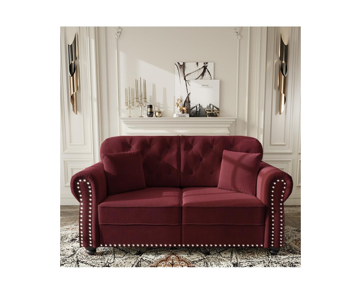 Click here for Rainsken 63 Mid-Century Velvet Sofa  Button Tufted... prices