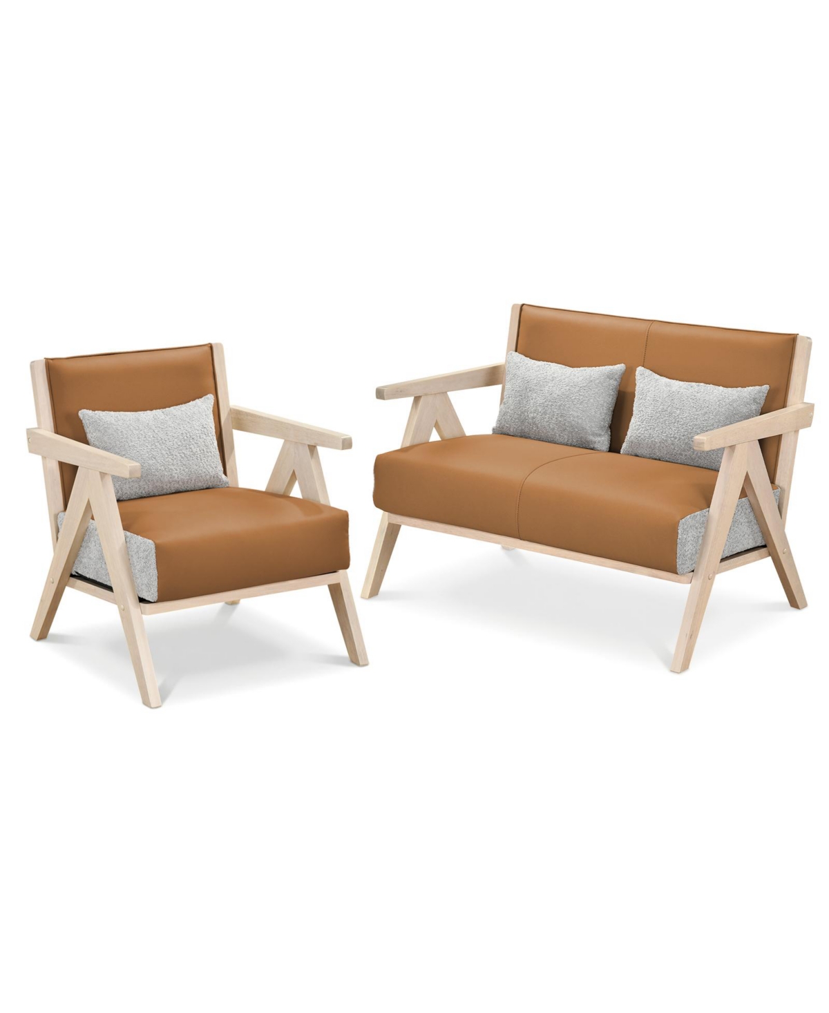 Click here for Costway 3 Piece Living Room Furniture Set with Rub... prices