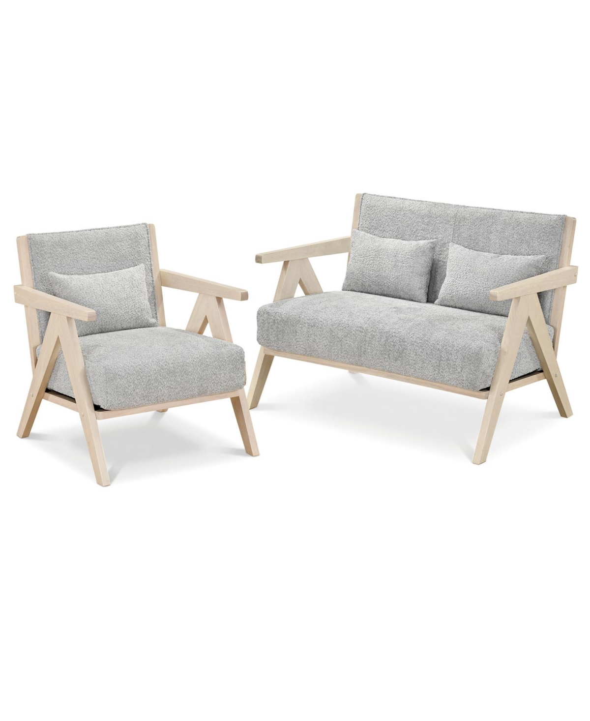 Click here for Costway 3 Piece Living Room Furniture Set with Rub... prices