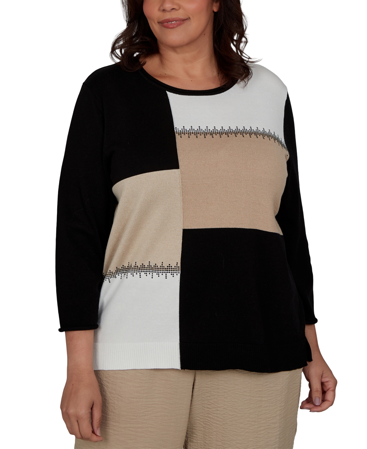 Click here for Alfred Dunner Plus Size Travel Advisory Neutral Co... prices