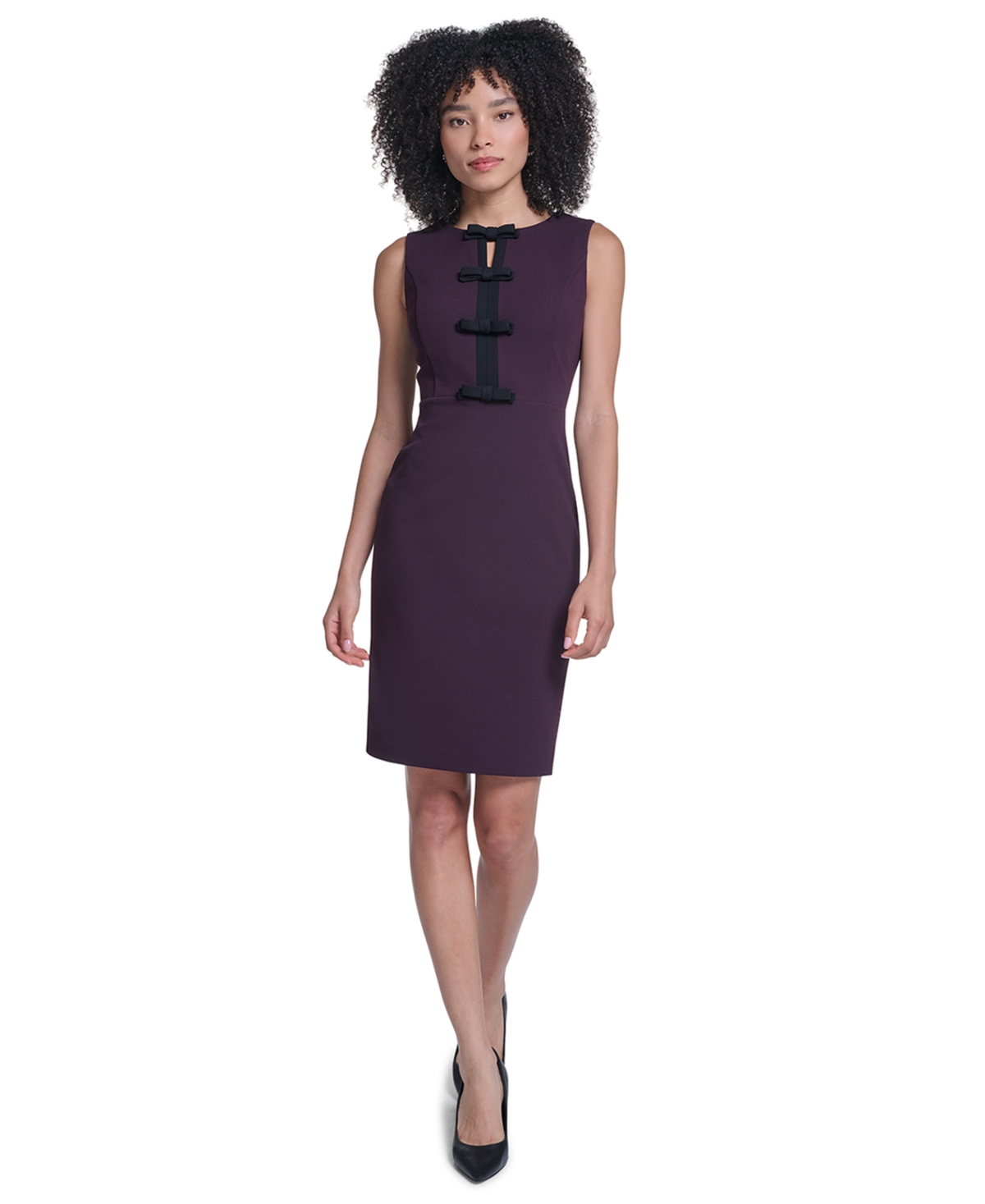Click here for Karl Lagerfeld Paris Womens Scuba Crepe with Bows... prices