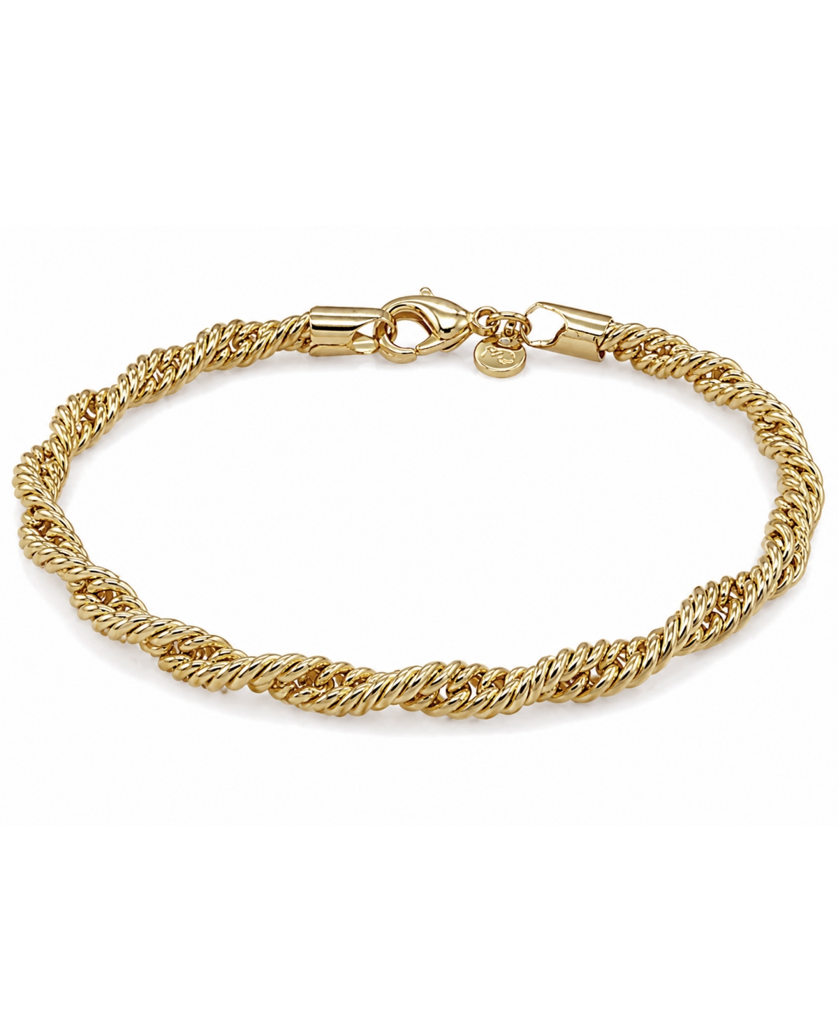 Click here for And Now This Silver  Gold Plated Brass Twisted Cha... prices