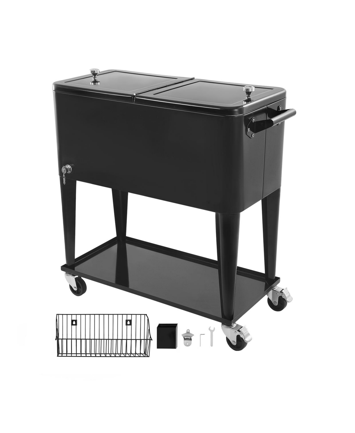 Click here for Sevorley Rolling Ice Chest Cart  80 quart  Bottom... prices