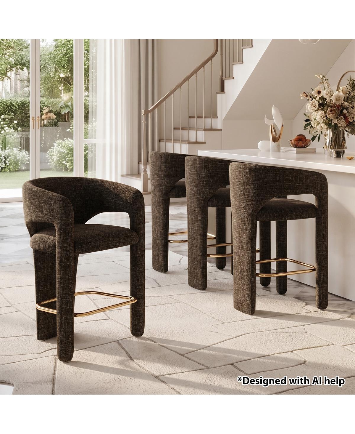 Click here for Maison Boucle Counter Height Upholstered Bar Stool... prices