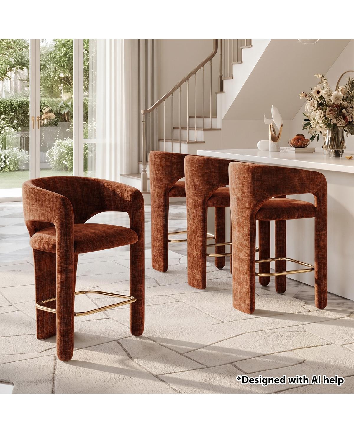 Click here for Maison Boucle Counter Height Upholstered Bar Stool... prices