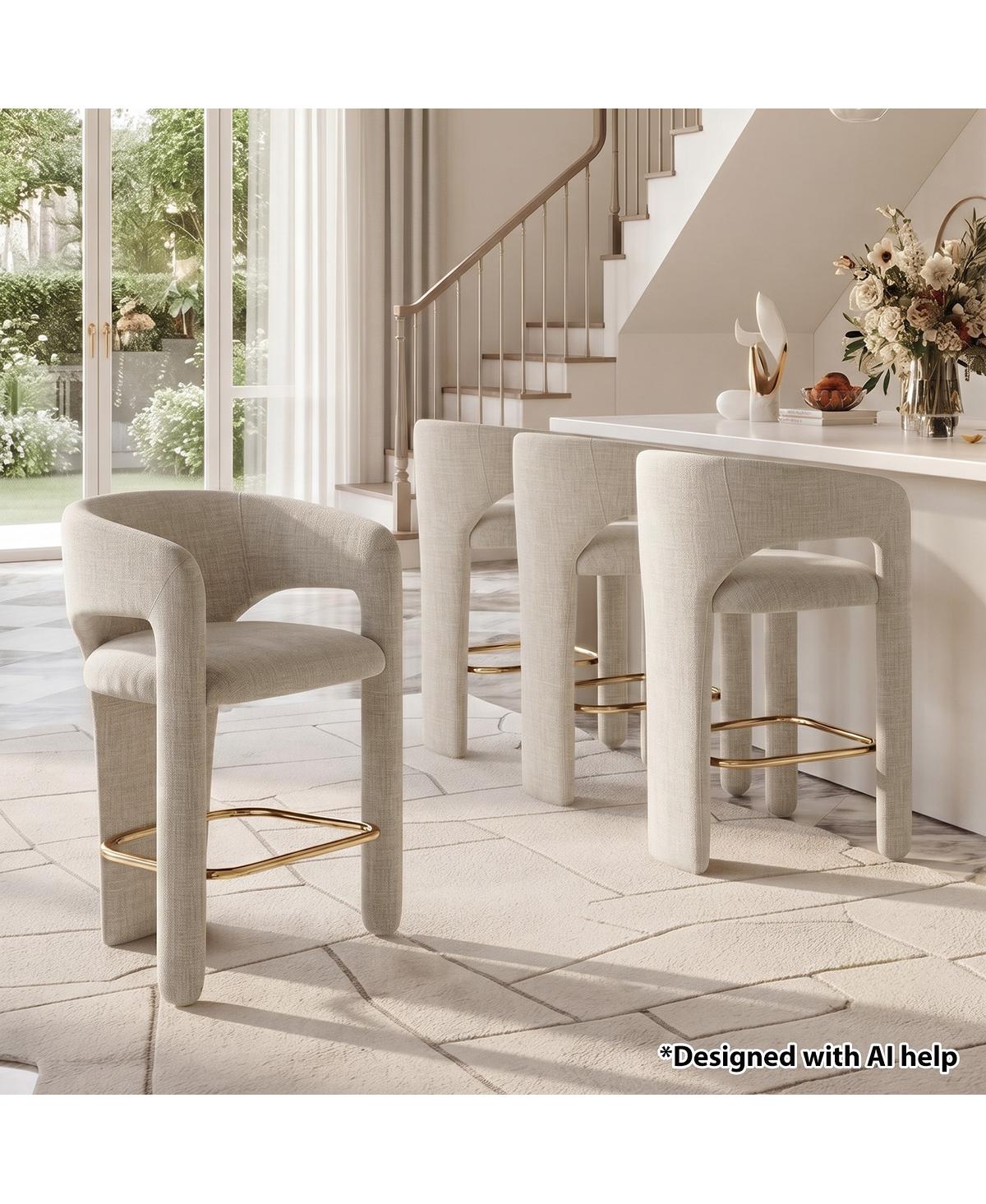 Click here for Maison Boucle Counter Height Upholstered Bar Stool... prices