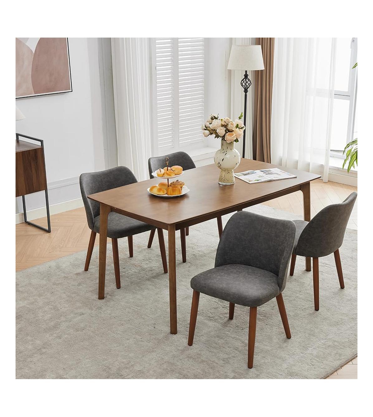 Click here for homfan 4 Set of Upholstered Dining Chairs  Thick C... prices