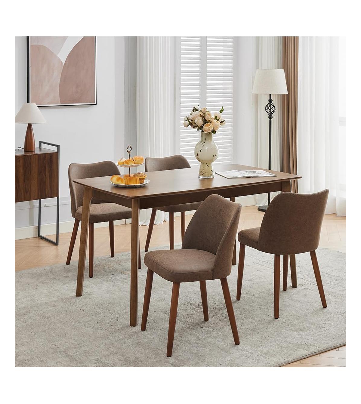 Click here for homfan 4 Set of Upholstered Dining Chairs  Thick C... prices