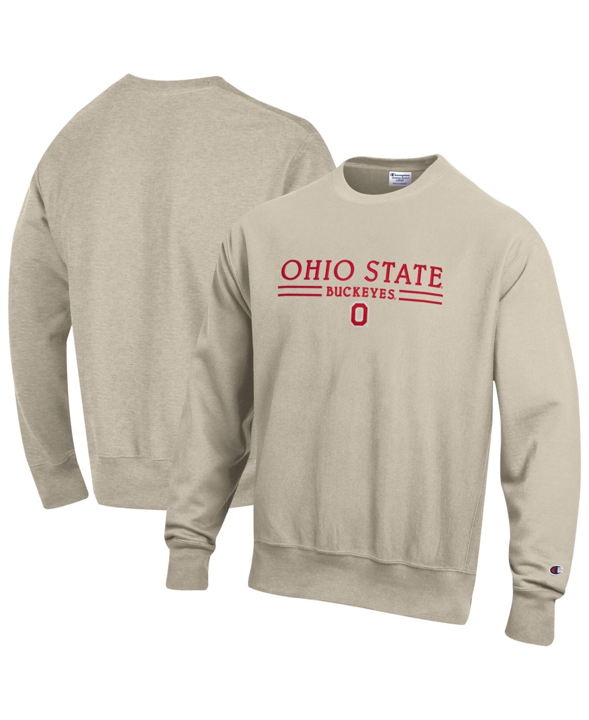 Click here for Champion Mens Oatmeal Ohio State Buckeyes Reverse... prices