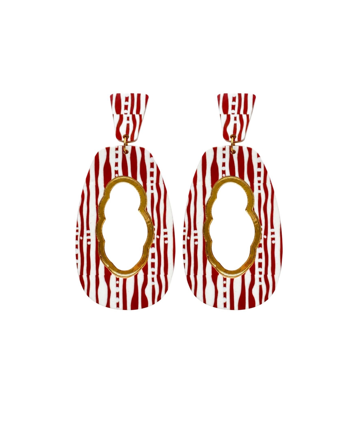 Click here for Swanky Designs Annik Dangle Artistic Statement Ear... prices