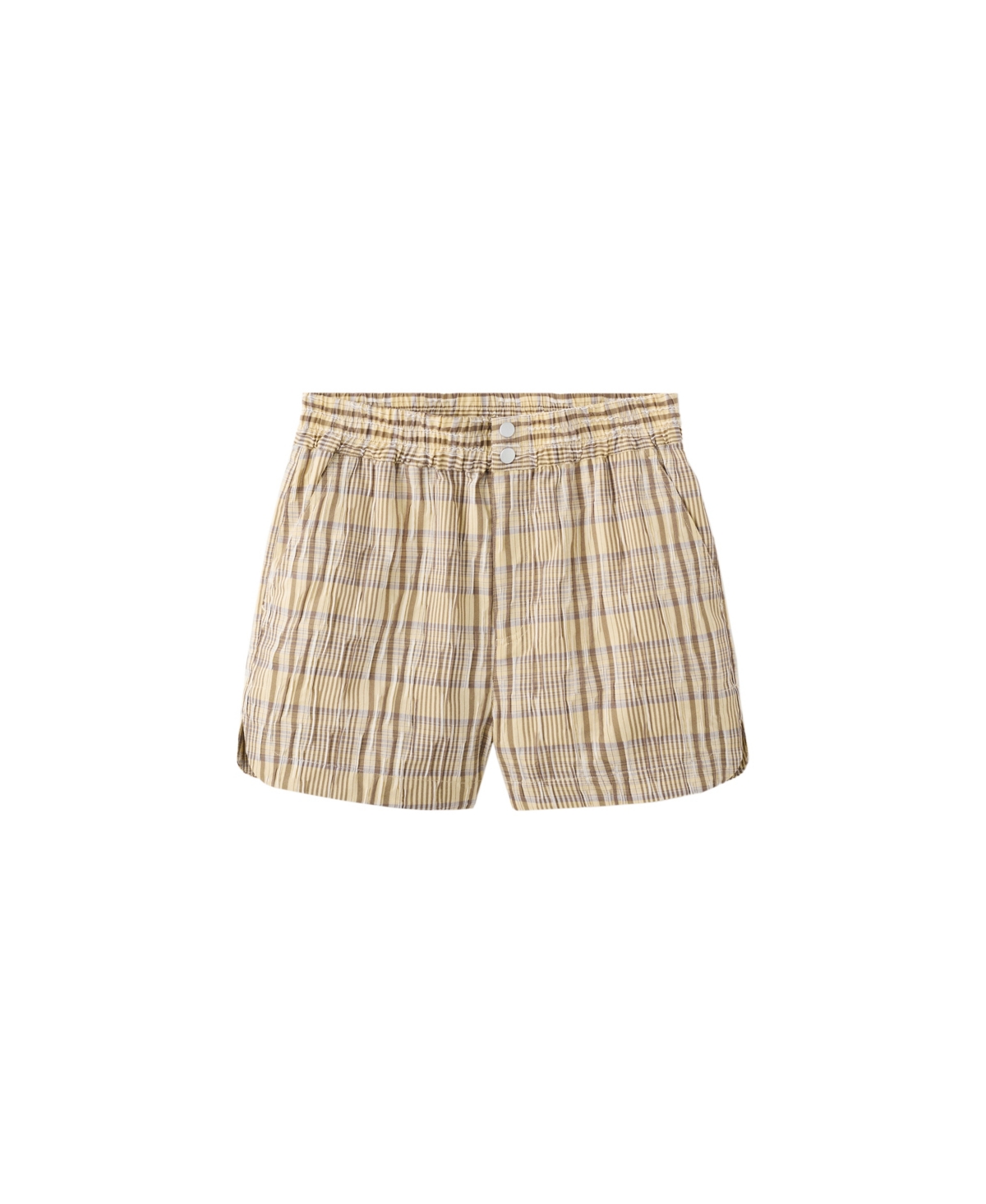 Click here for Mango Womens Straight Checkered Plaid Shorts  2.56... prices