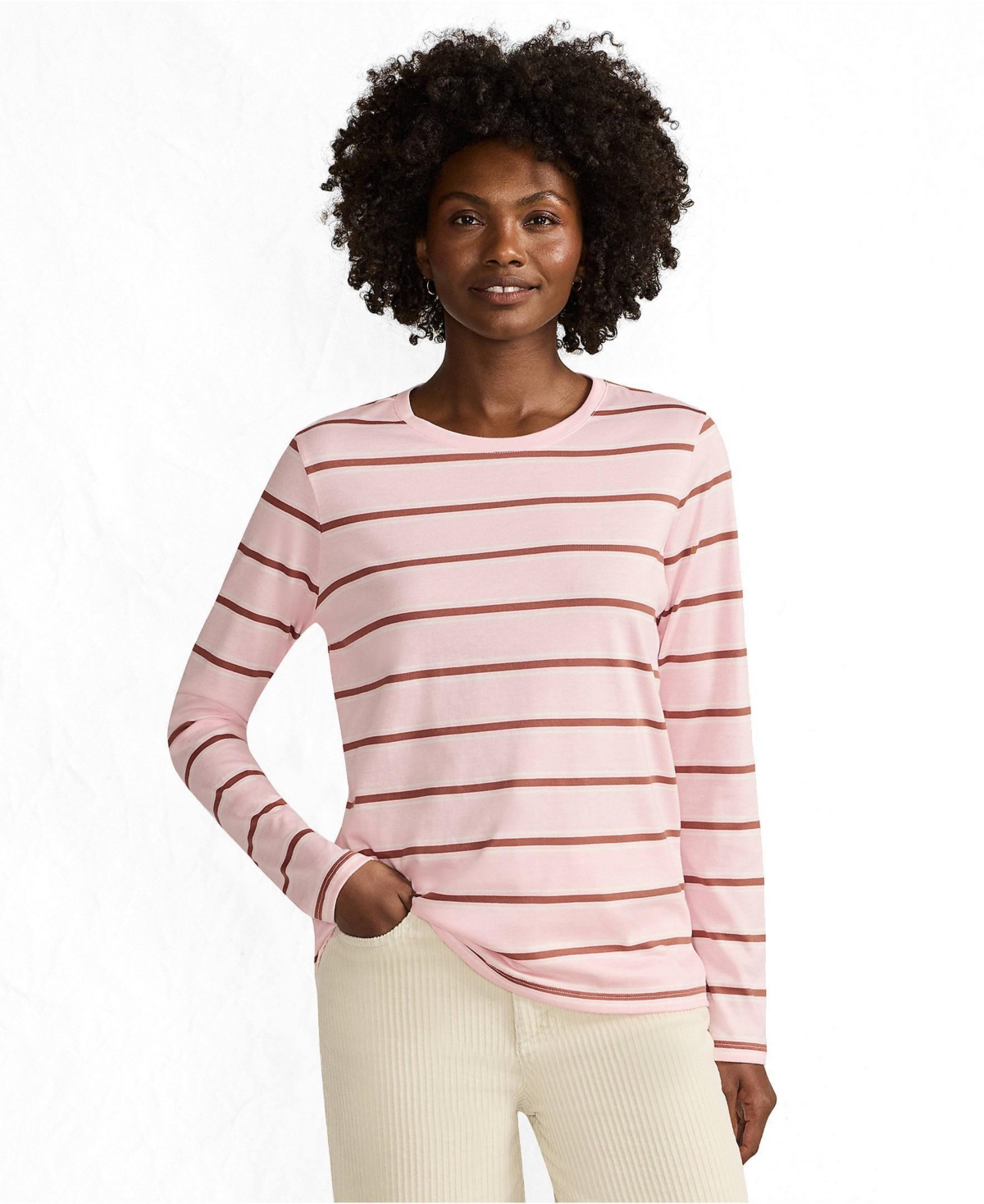 Click here for Lands End Womens Tall Relaxed Supima Cotton Long S... prices