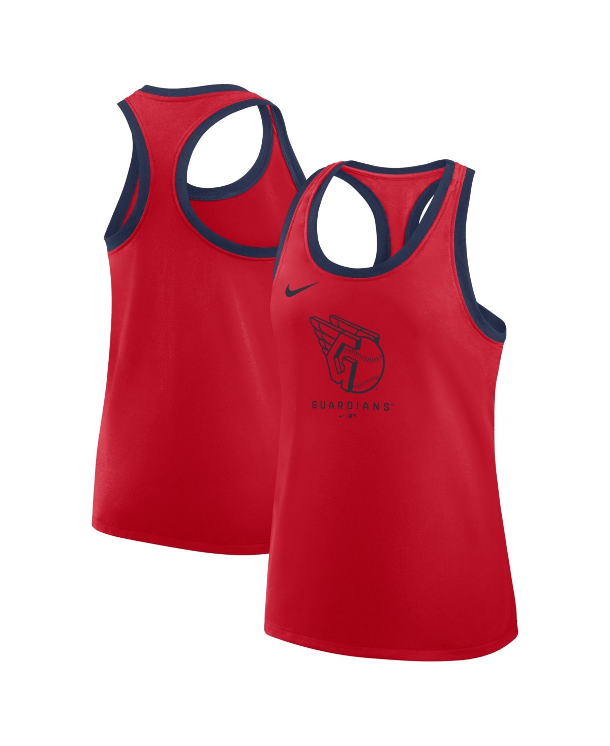 Click here for Nike Womens Red Cleveland Guardians Tri-Blend Dri-... prices