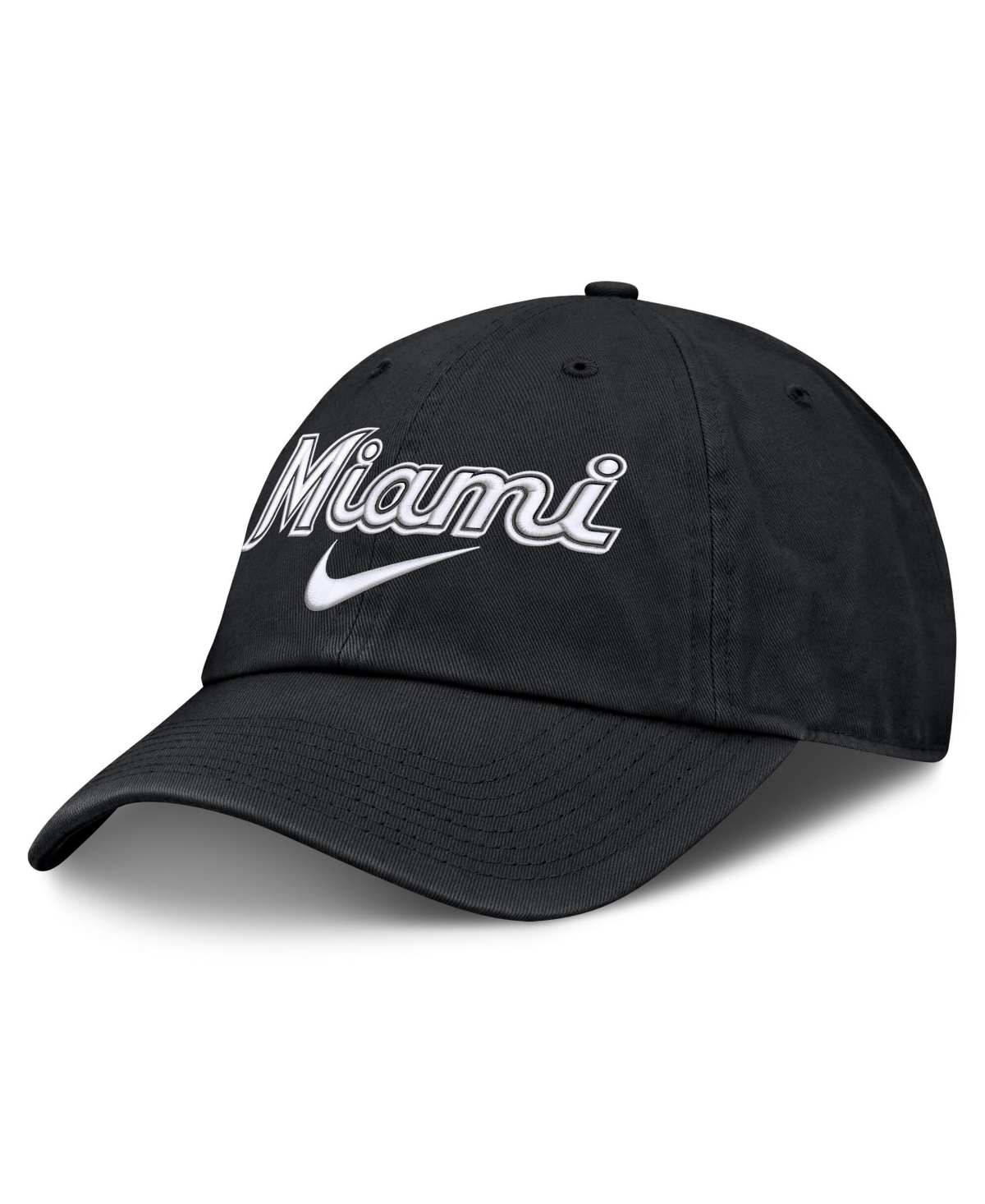 Click here for Nike Mens Black Miami Marlins Primetime Club Adjus... prices