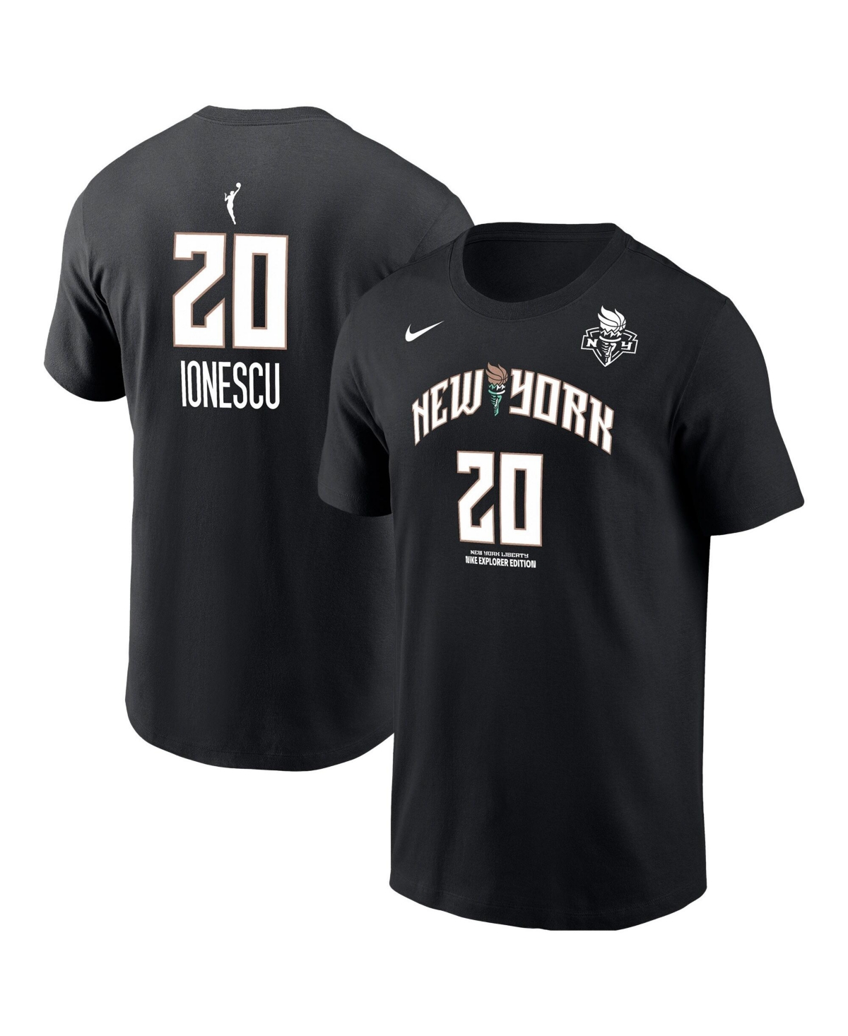Click here for Nike Mens Sabrina Ionescu Black New York Liberty N... prices