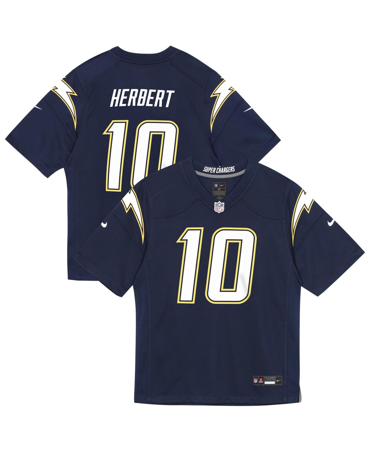 Click here for Nike Preschool Justin Herbert Navy Los Angeles Cha... prices