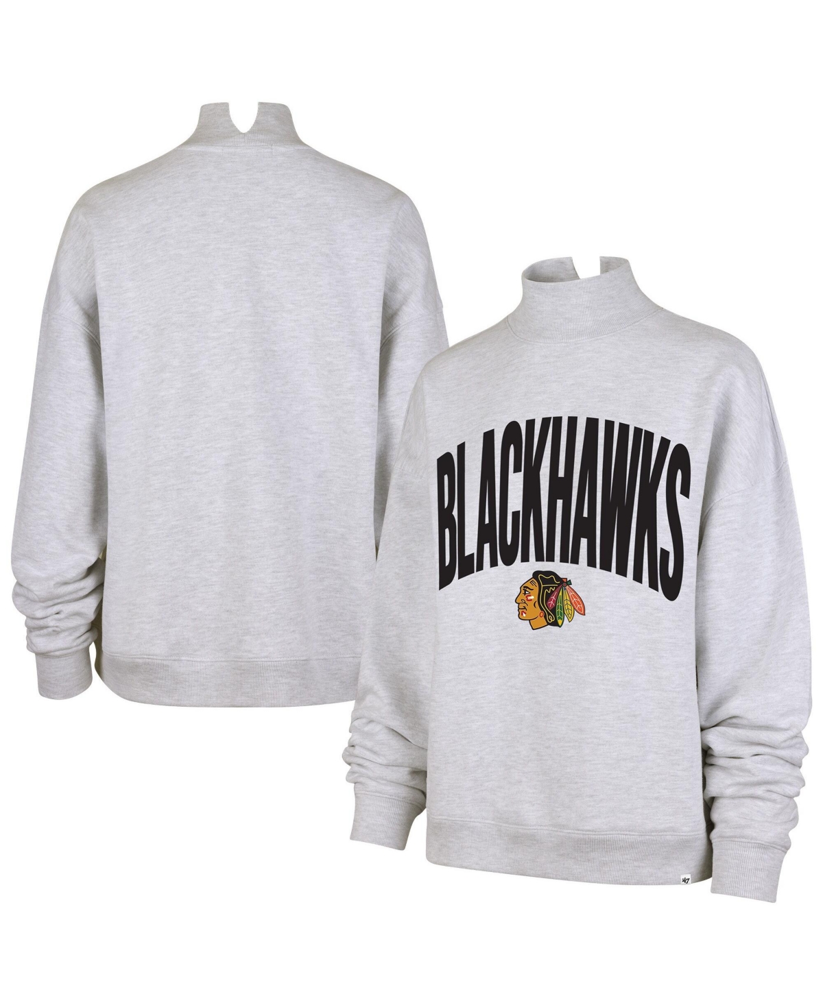 Click here for 47 Brand Womens Heather Gray Chicago Blackhawks Su... prices