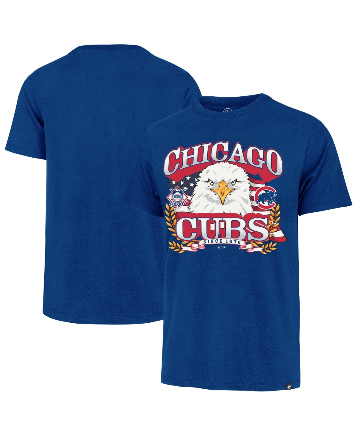 Click here for 47 Brand Mens Royal Chicago Cubs Americana Eagle T... prices