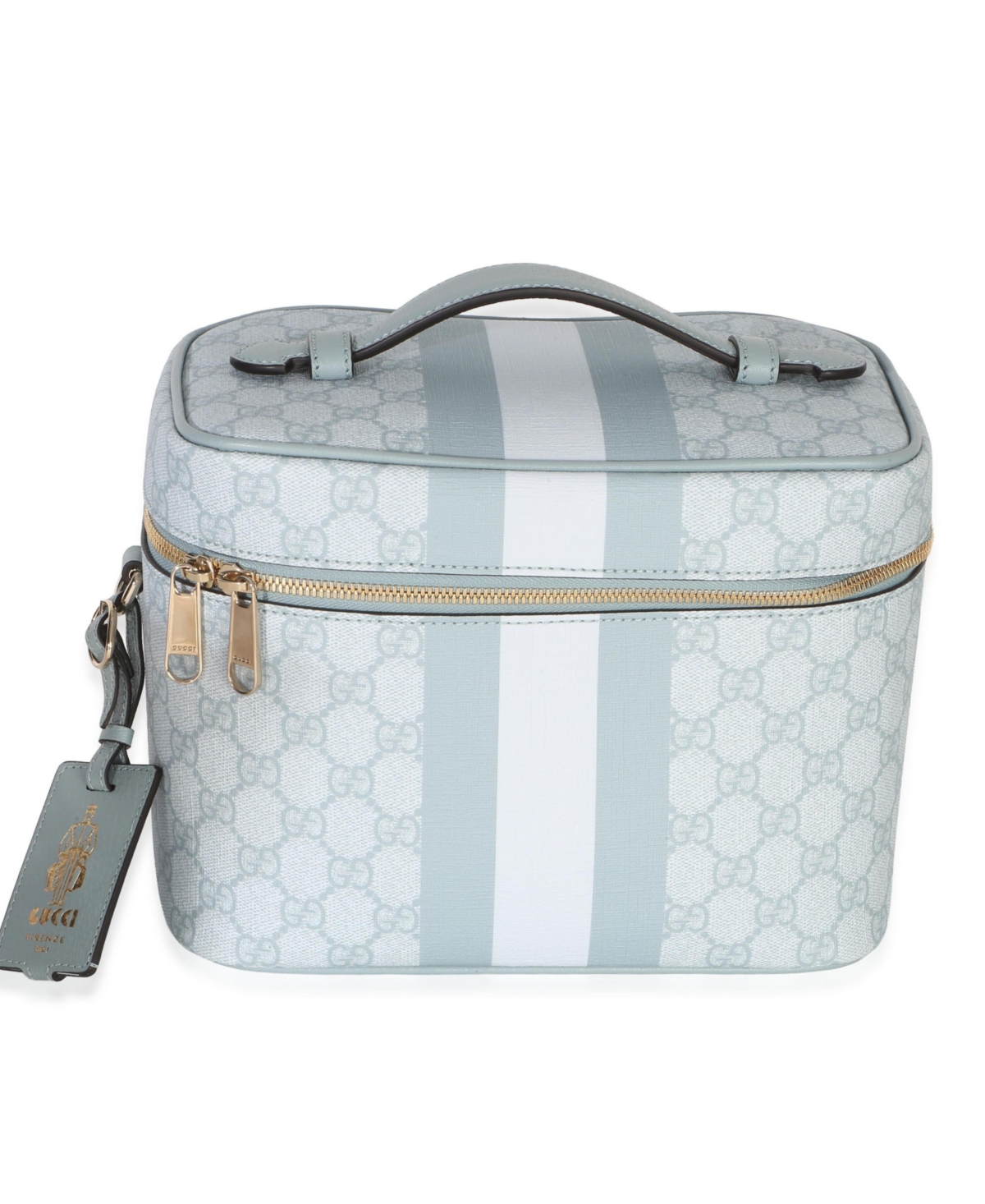 Click here for Pre-Owned Gucci Light Blue Gg Supreme Monogram Dol... prices