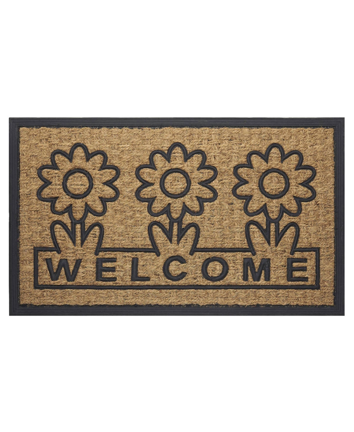 Click here for Kate Aurora Key West Welcome Daisies Coir Bristled... prices