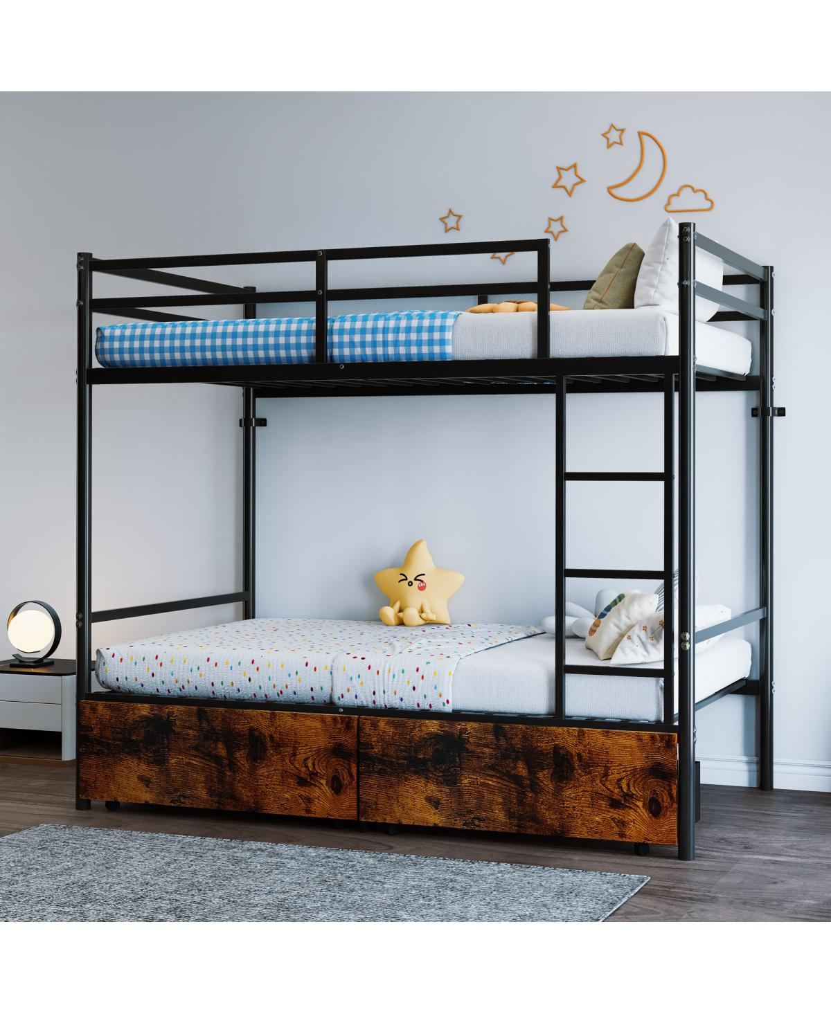 Click here for Streamdale Furniture Twin Over Twin Metal Bunk Bed... prices
