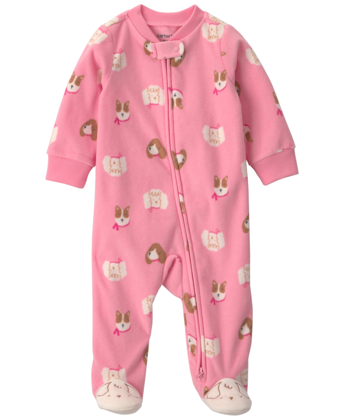 Click here for Carters Baby Girls Dog Fleece 2-Way Zip Sleep & Pl... prices