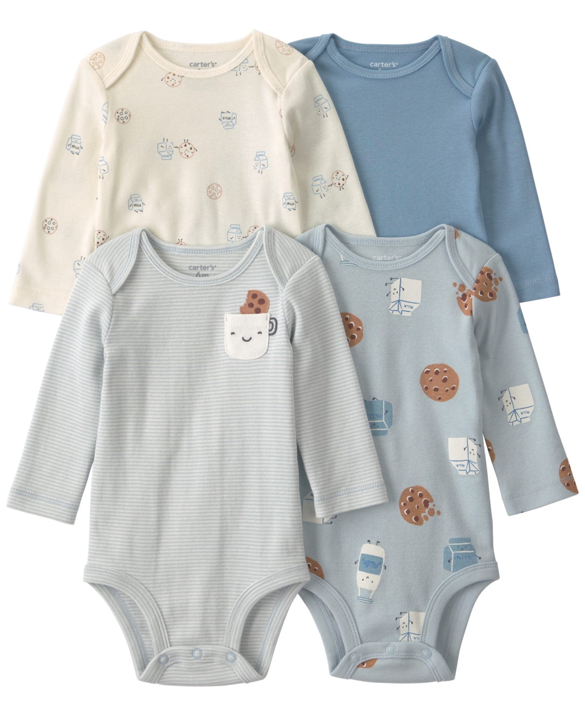 Click here for Carters Baby Boys Milk & Cookies Round Neck Bodysu... prices