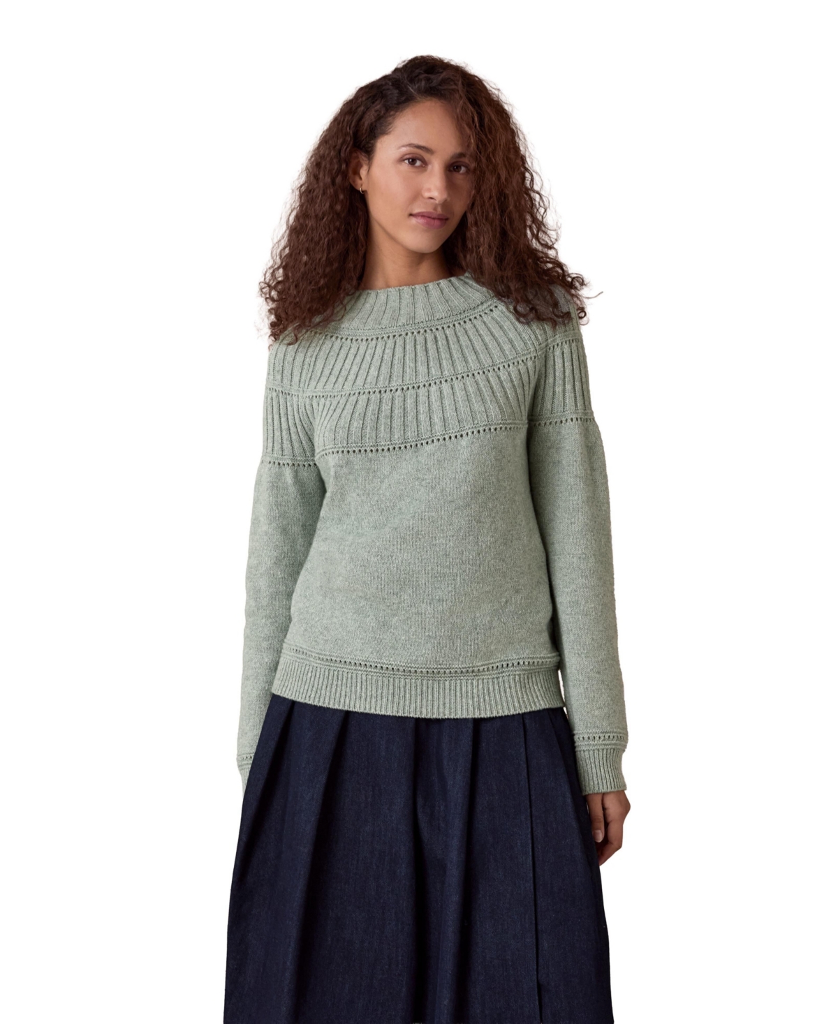 Click here for Celtic & Co. Womens Rib Stitch Yoke Oversized Jump... prices