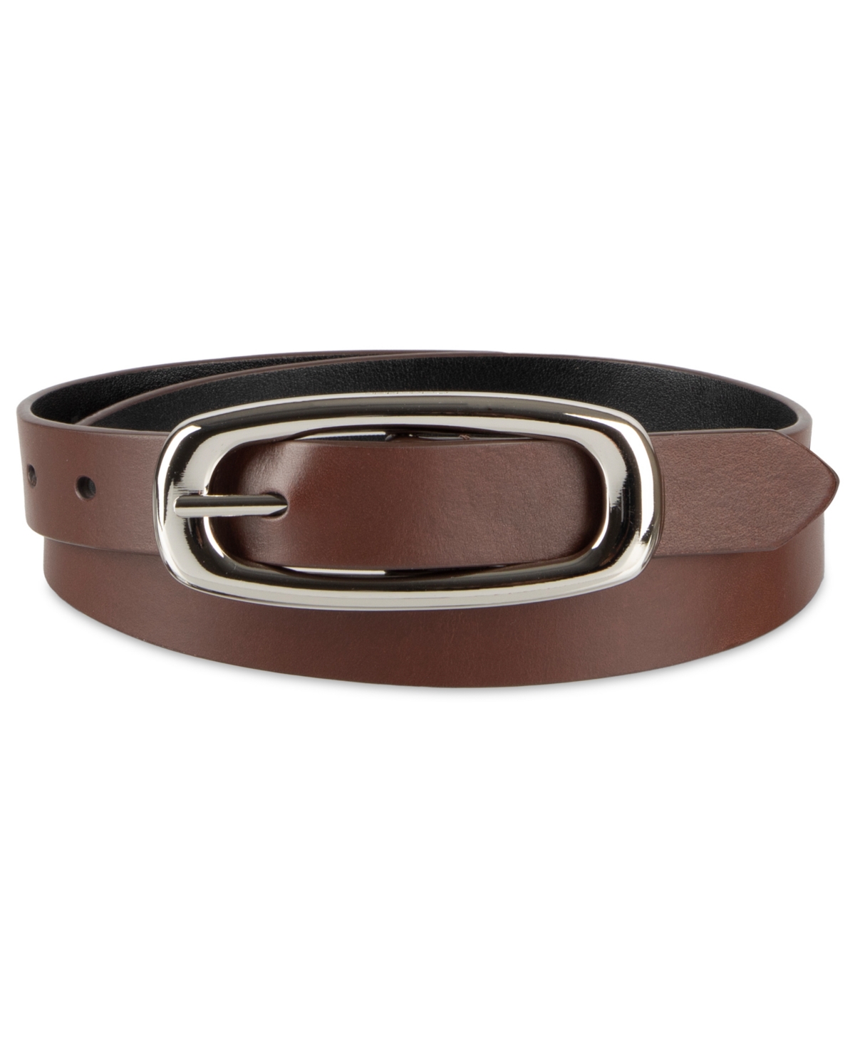 Click here for Calvin Klein Skinny Oval Shaped Center Bar Buckle... prices