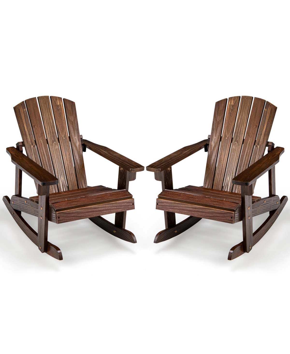 Click here for Gymax 2 Piece Kid Adirondack Rocking Chair Outdoor... prices