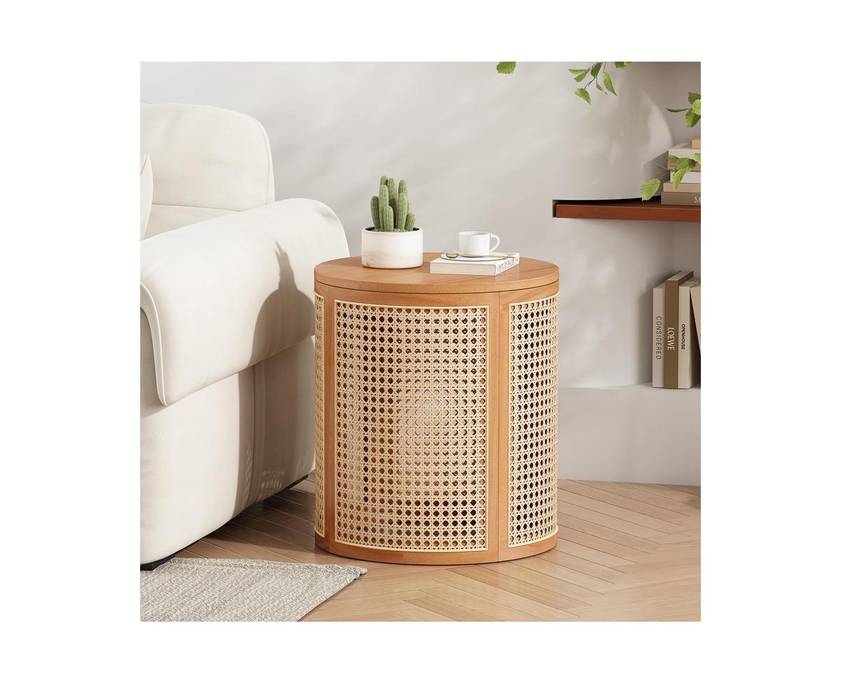 Click here for sumyeg Rubber Wood Side Table End Table with Mdf S... prices