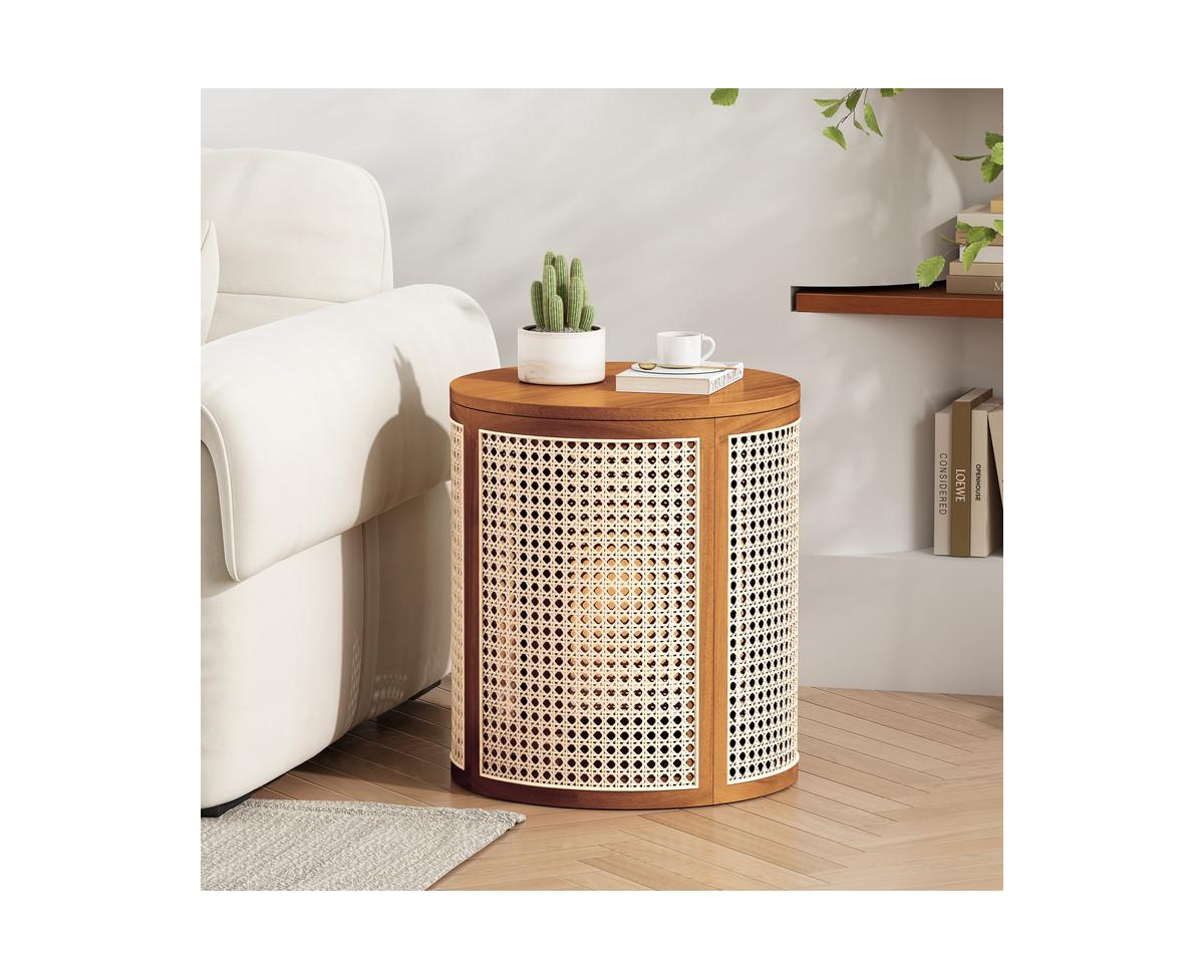 Click here for sumyeg Rubber Wood Side Table End Table with Mdf S... prices