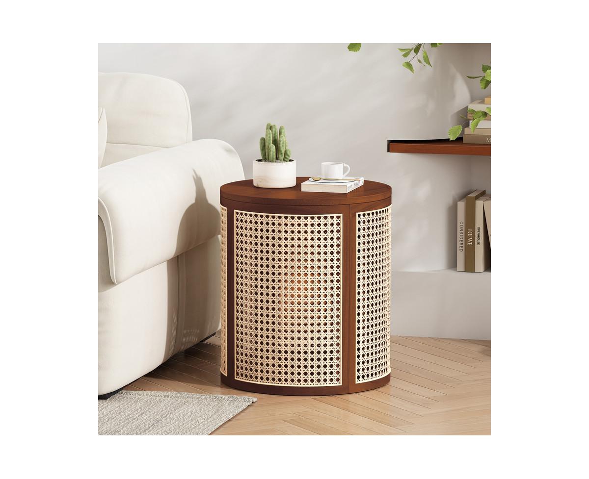 Click here for sumyeg Rubber Wood Side Table End Table with Mdf S... prices