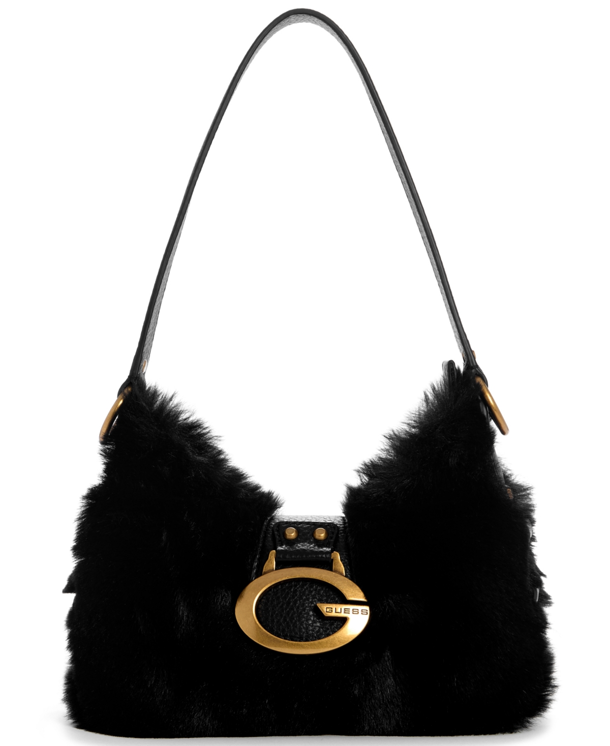Click here for Guess Camden Small Shoulder Handbag - Black prices