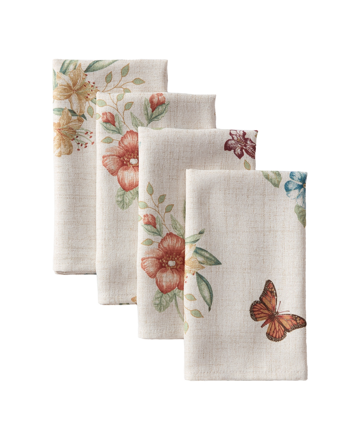 Lenox Butterfly Meadow Fall Napkins  Set of 4 - Multi