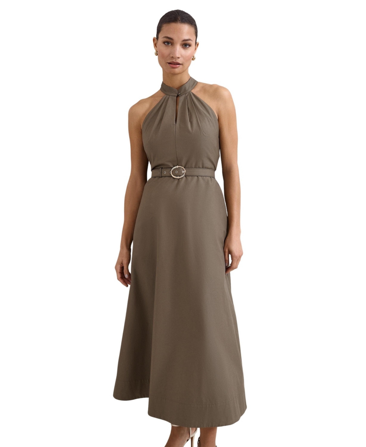 Click here for Phase Eight Womens Krystel Halter Dress - Green prices