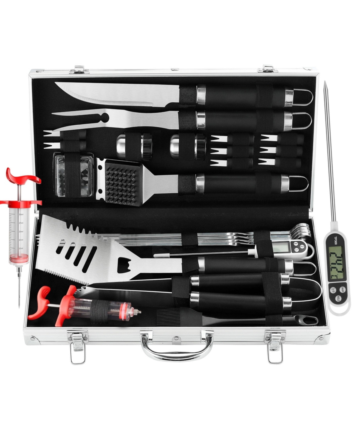 Click here for Xdovet Bbq Grill Tools Set with Meat Injector - Bl... prices