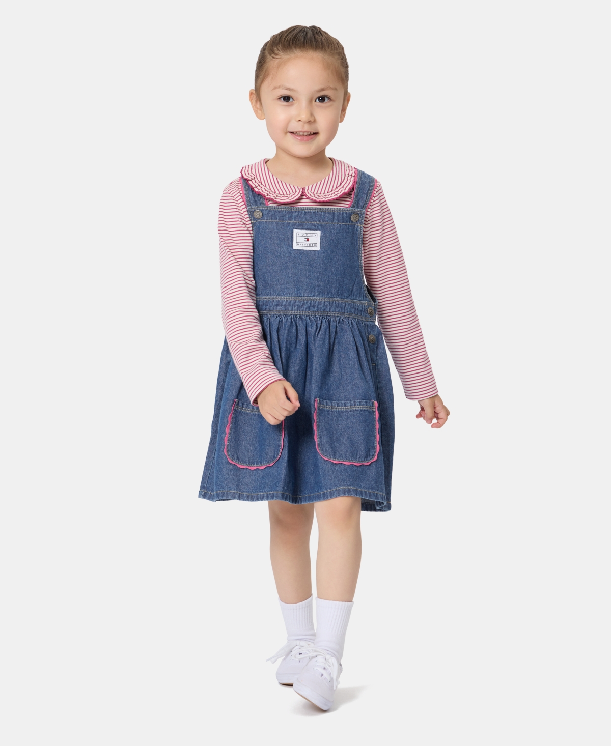 Click here for Tommy Hilfiger Girls 2T-6X Striped Top and Jumper... prices