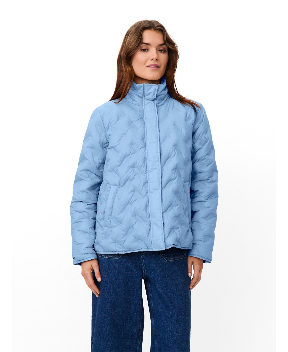 Click here for Masai Copenhagen Womens Quilted Puffer Coat - Powd... prices