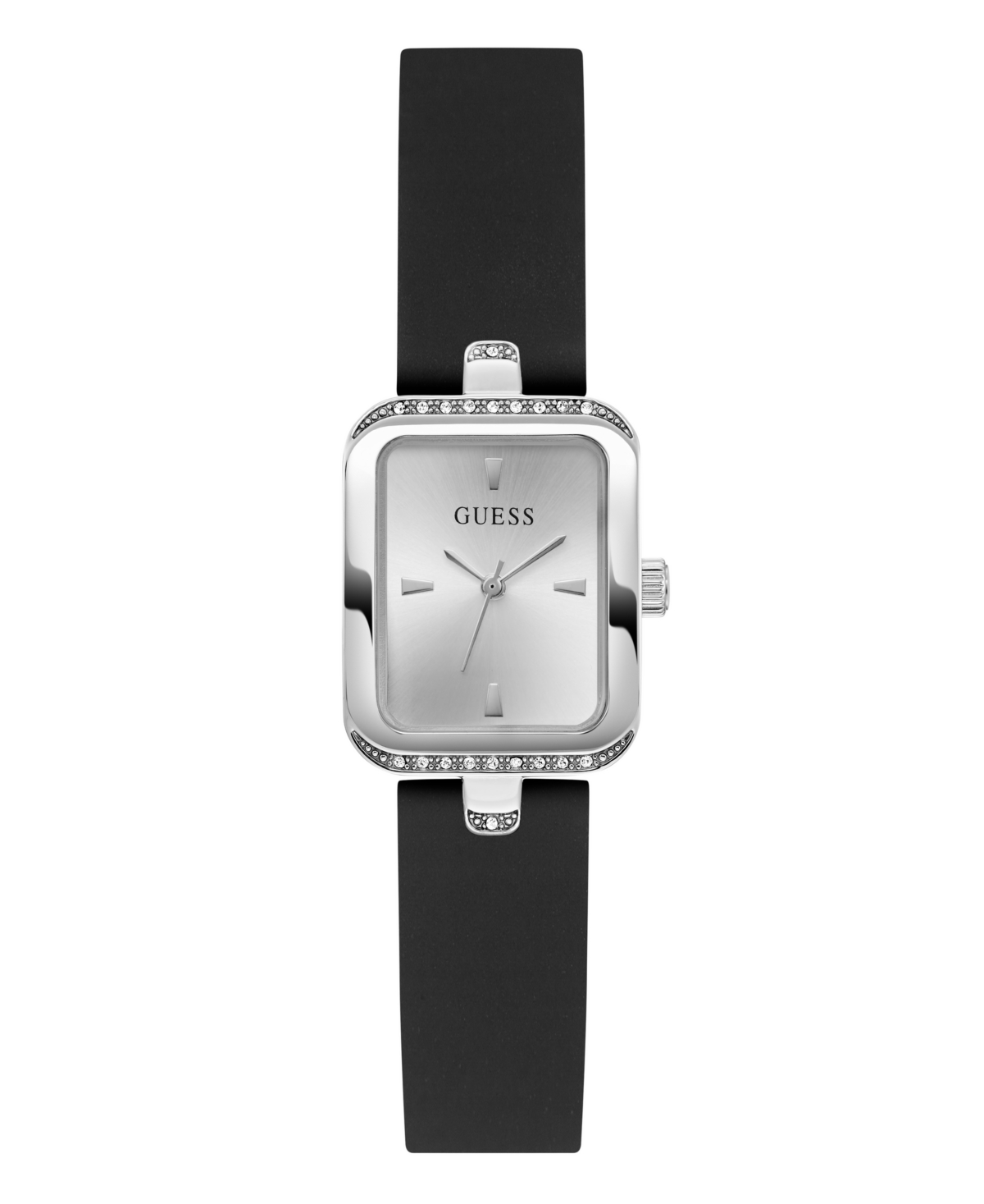 Click here for Guess Womens Quartz Black Silicone Watch 22mm - Bl... prices